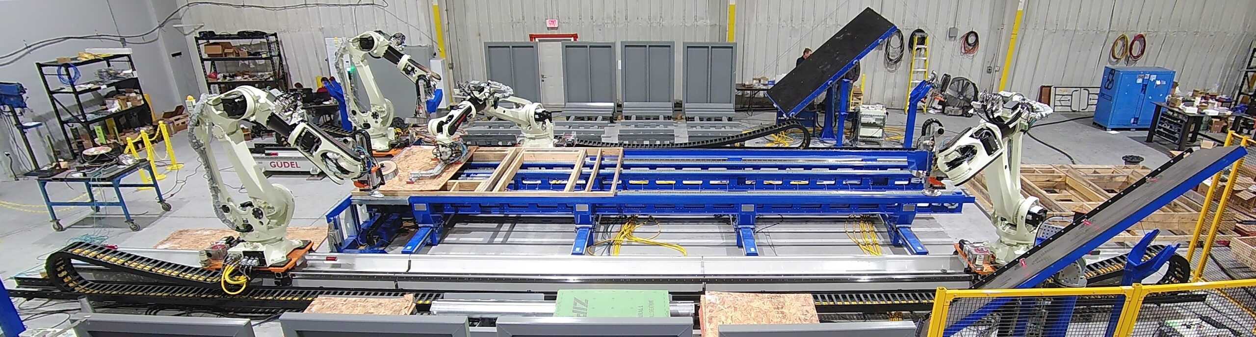 Assembling Walls for Prefabricated Homes | Industrial Robots by Kawasaki